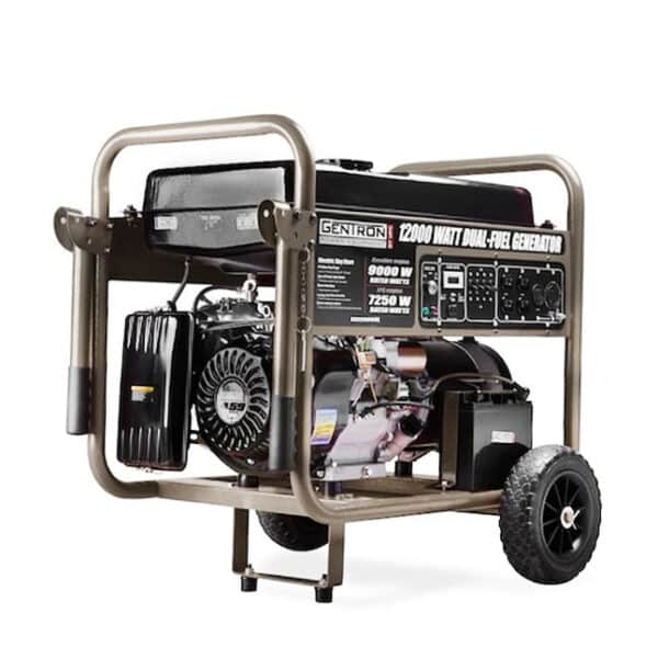 Gentron 12000 Watt Portable Power Generator | Dual-Fuel Gasoline ...